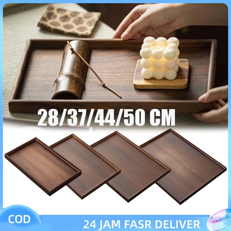 Jual Baki Kayu Nampan Tray Kayu Jati Asli Serbaguna Wooden Tray Papan ...