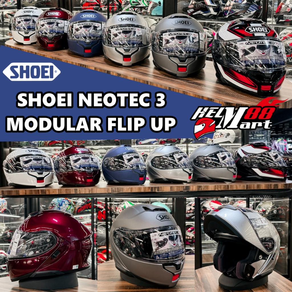 Jual SHOEI Neotec 3 Helm Modular Flip Up Touring Helmet | Shopee Indonesia