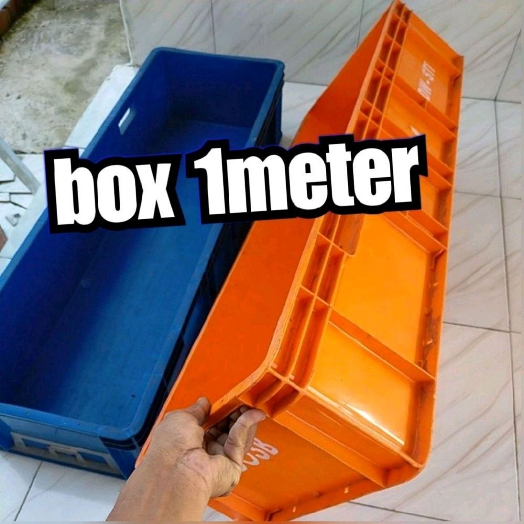 Jual box plastik panjang 1meter.bahan tebal HDPE tahan cuaca | Shopee ...