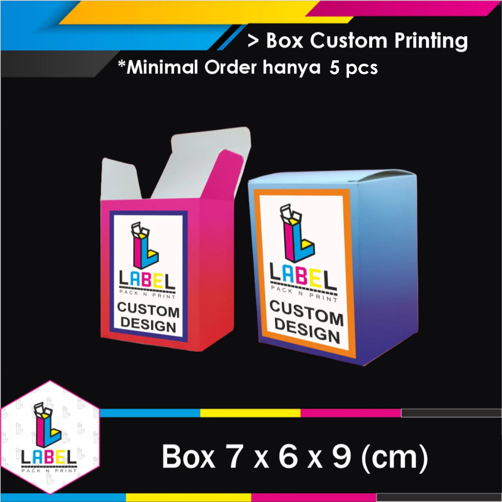 Jual BOX / DUS CUSTOM DESAIN UK. 7 x 6 x 9 (CM) Custom Desain - Full ...