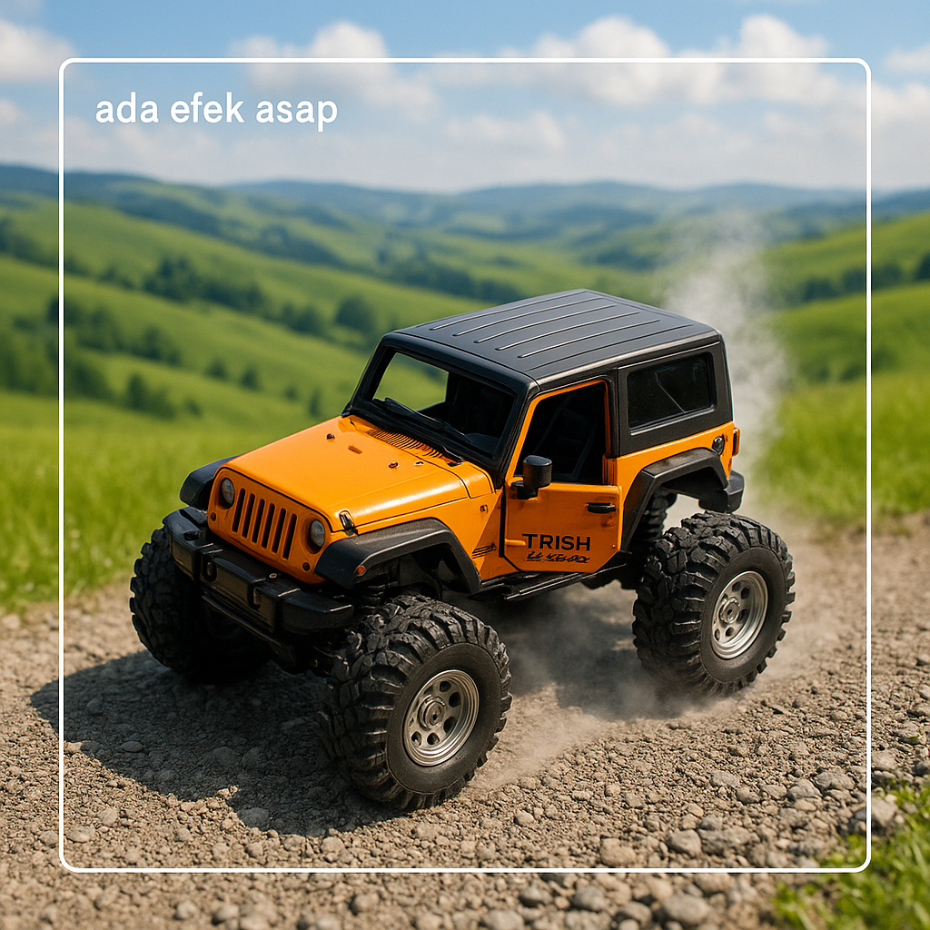 Jual Mobil Jeep RC 1:20 Efek Asap Body Metal Baterai Cas Isi Ulang 3.7V ...