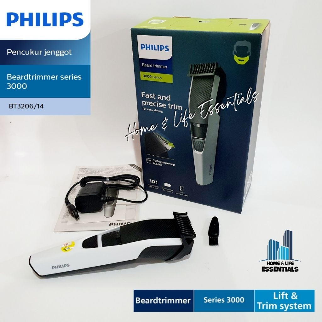 Jual Beard Trimmer Philips BT3206 Cukuran Jenggot Philips Elektrik ...