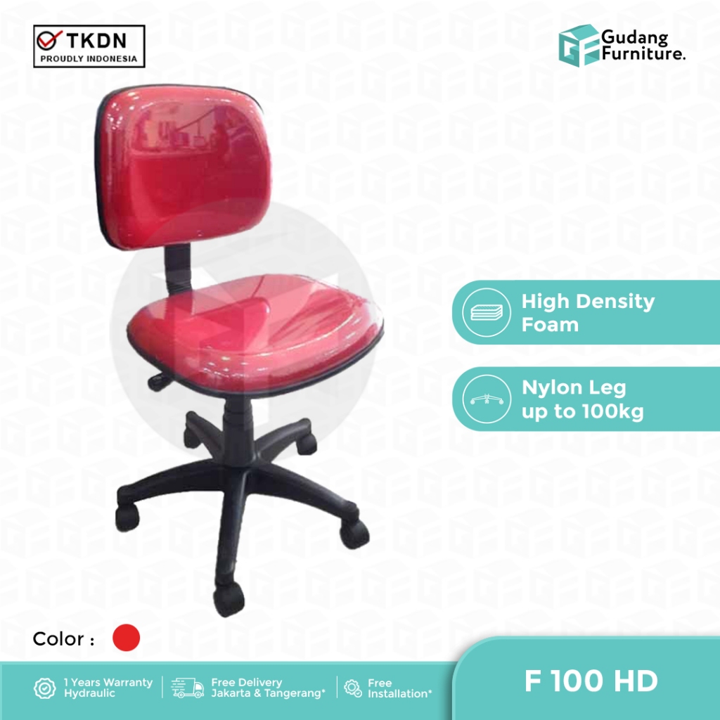 Jual Kursi Kerja Kantor Staff Fantoni F 100 HD | Shopee Indonesia