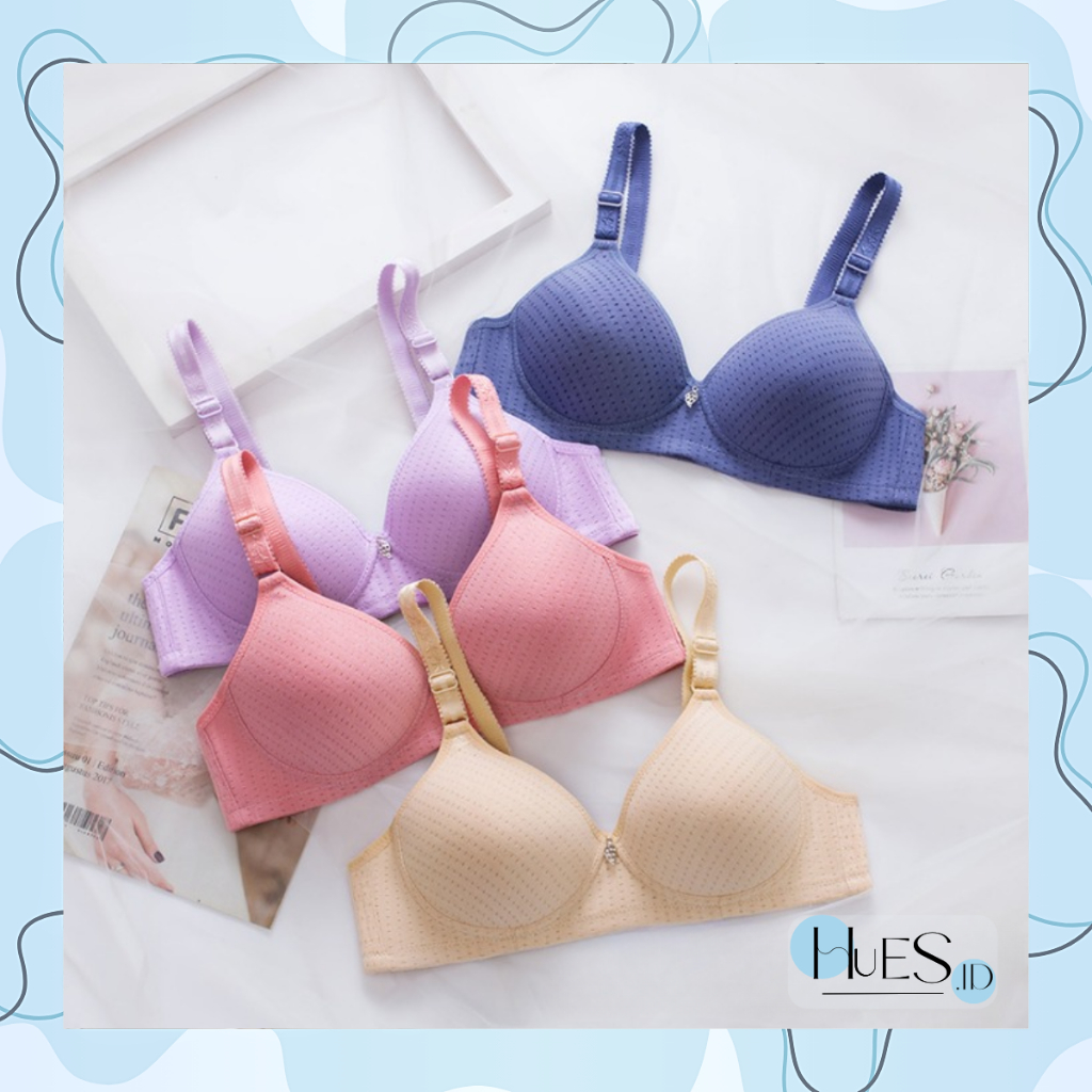 Jual HUES.ID BH big size Push Up pakaian dalam Tanpa kawat Bra Seamless ...