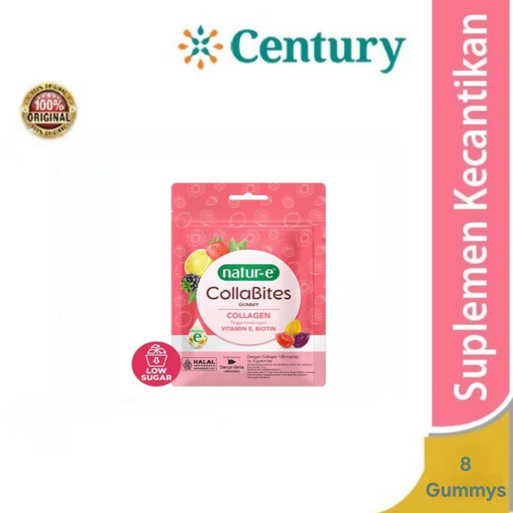 Jual Natur-E CollaBites Gummy Collagen 1 Pouch Isi 8 Gummies | Shopee ...
