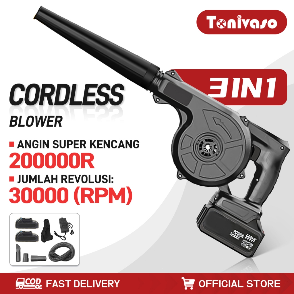Jual Tonivaso Mesin Blower Baterai 999VF 2 IN 1 /Blower Angin /Blower ...