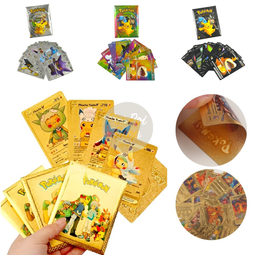 Jual Kartu Pokemon 10pcs Pack Metal Trading Card English Inggris Ver ...