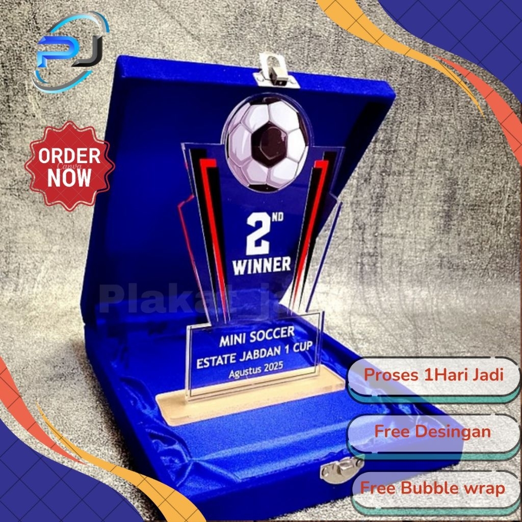 Jual Plakat Akrilik Mini Soccer | Vandel Futsal | Piala Mini Soccer ...