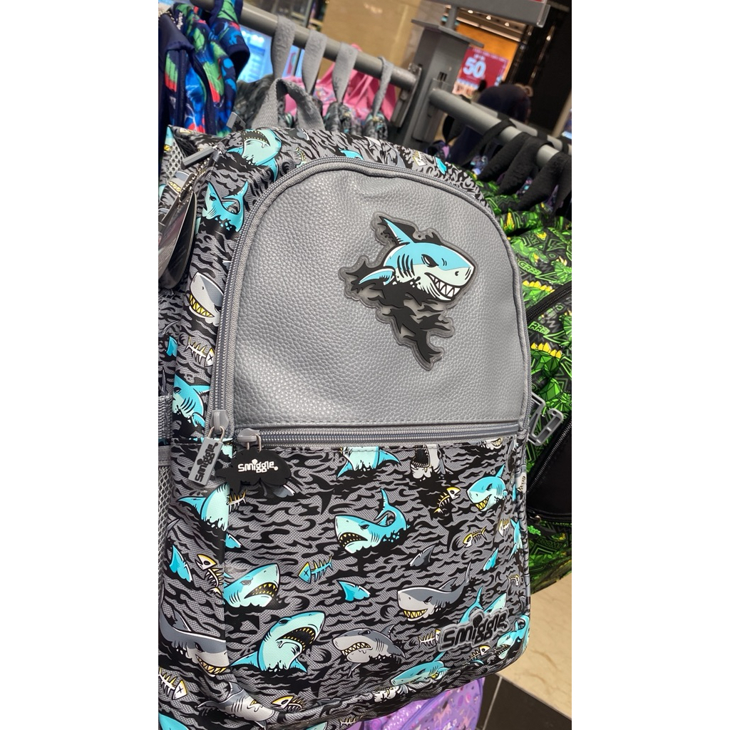 Jual Smiggle Backpack Wild Shark Grey (Pesenan Rizal) | Shopee Indonesia