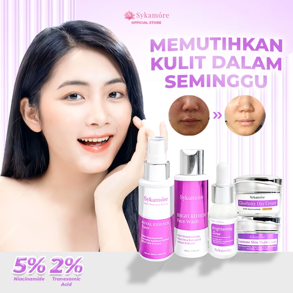 Jual Sykamore Paket Skincare Memutihkan Kulit Dalam Seminggu | Paket ...