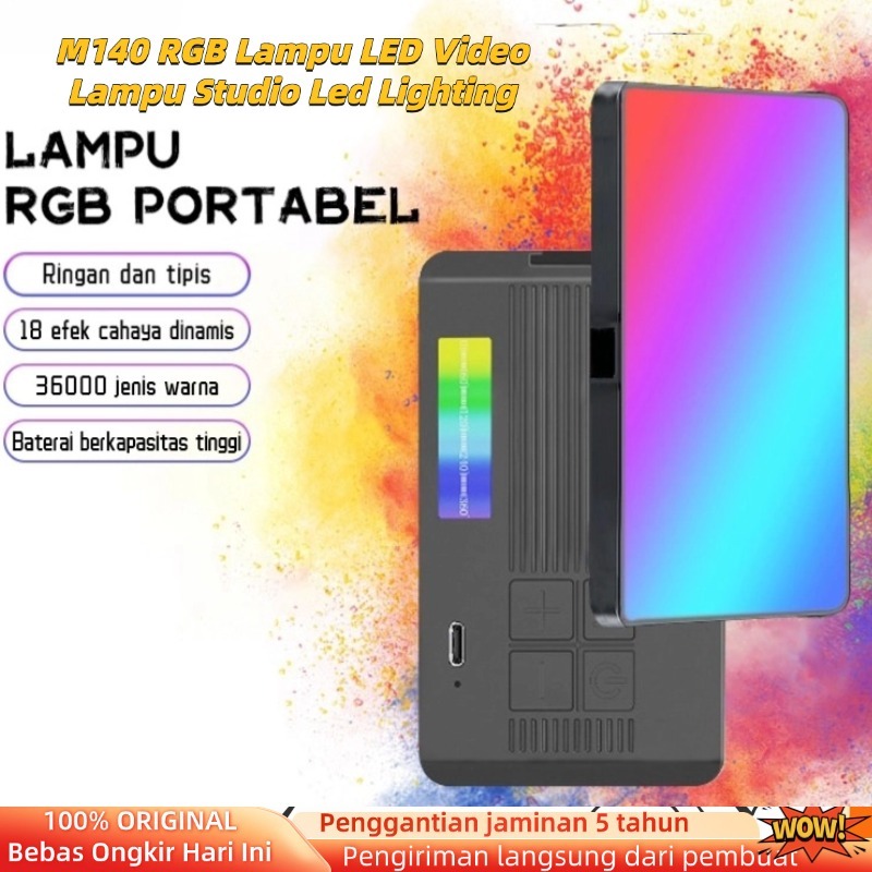 Jual (COD) M140 RGB Lampu LED Video Lampu Studio Led Lighting Portable ...