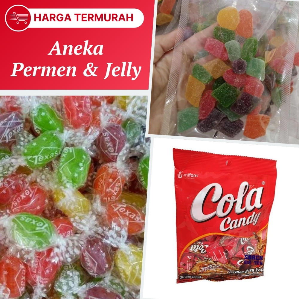Jual Permen Split Bag Pemen Cola Segar Bag Permen Kaki Assorted Candy ...
