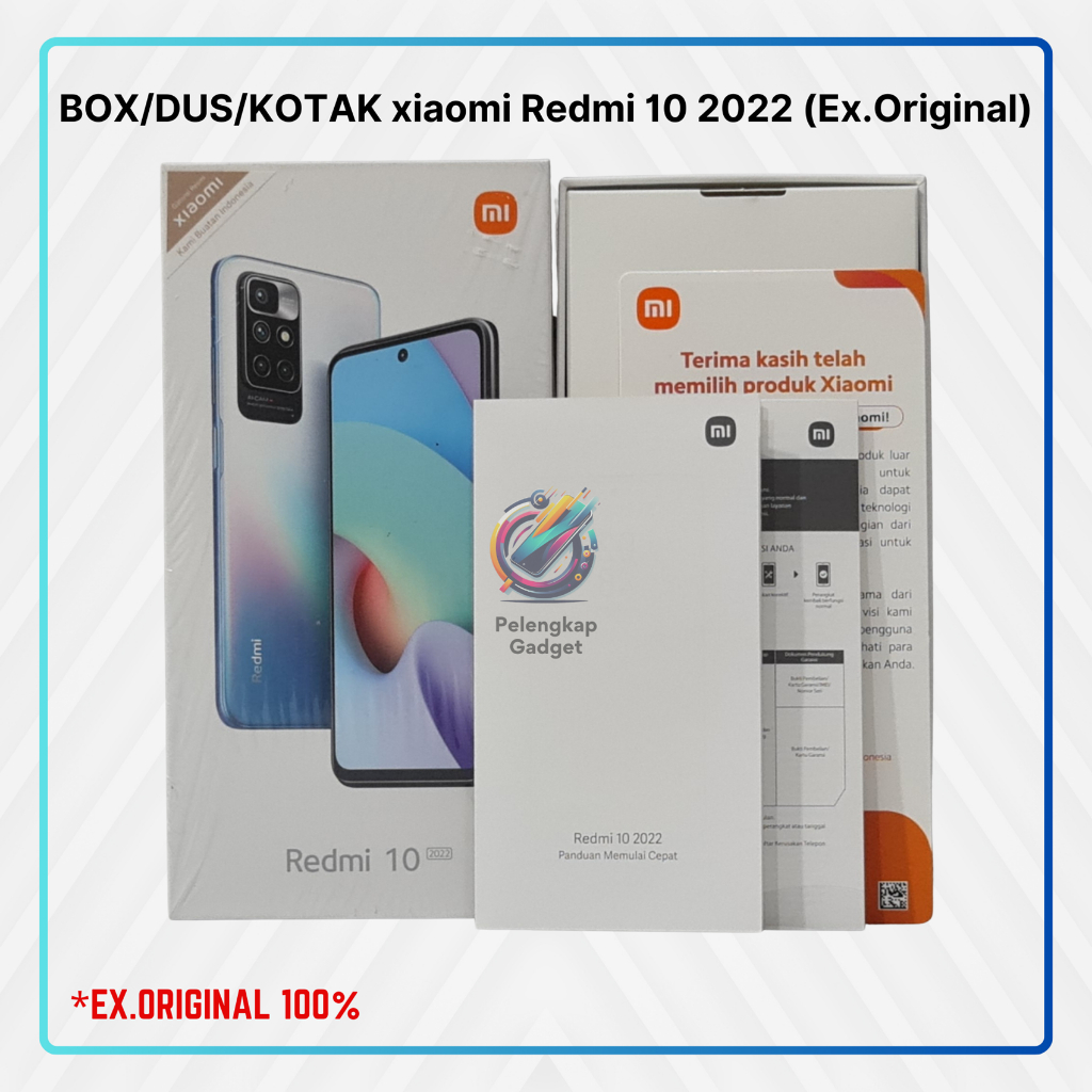 Jual BOX/DUS/KOTAK xiaomi Redmi 10 2022 (Ex.Original) | Shopee Indonesia