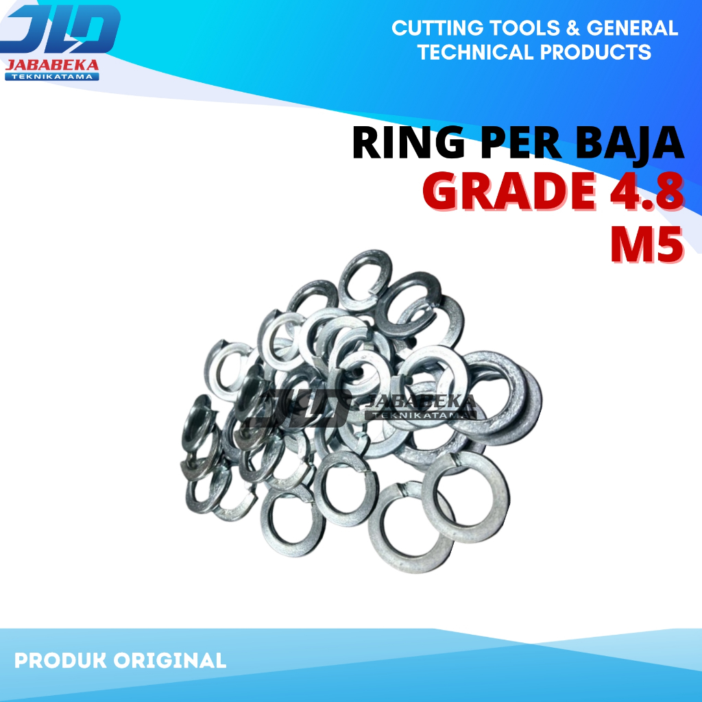 Jual Ring Per Putih M5 Galvanis M5 Spring Washer M5 | Shopee Indonesia