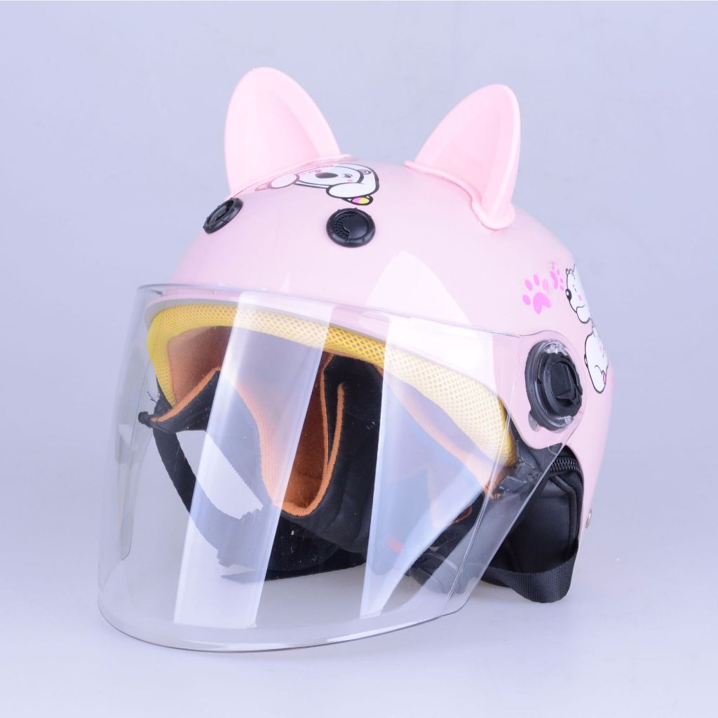 Jual Helm anak dengan telinga kucing, desain yang lucu | Shopee Indonesia
