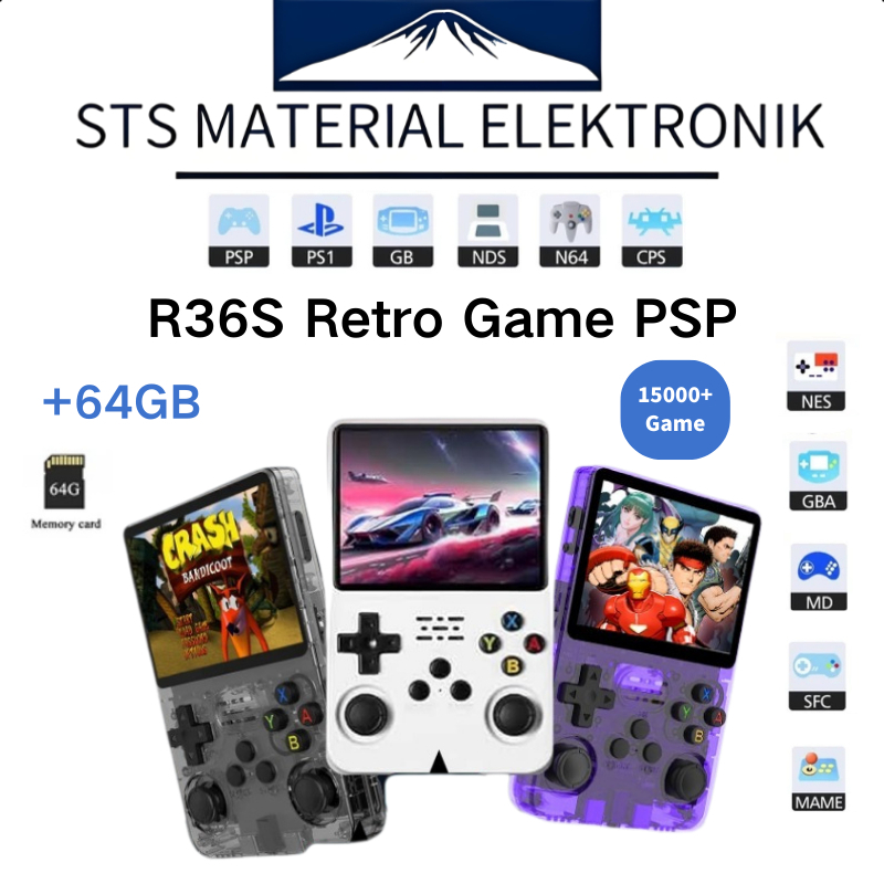 Jual COD R36S Retro Game PSP Handheld Gamebot Multi Console Gameboy PSP ...