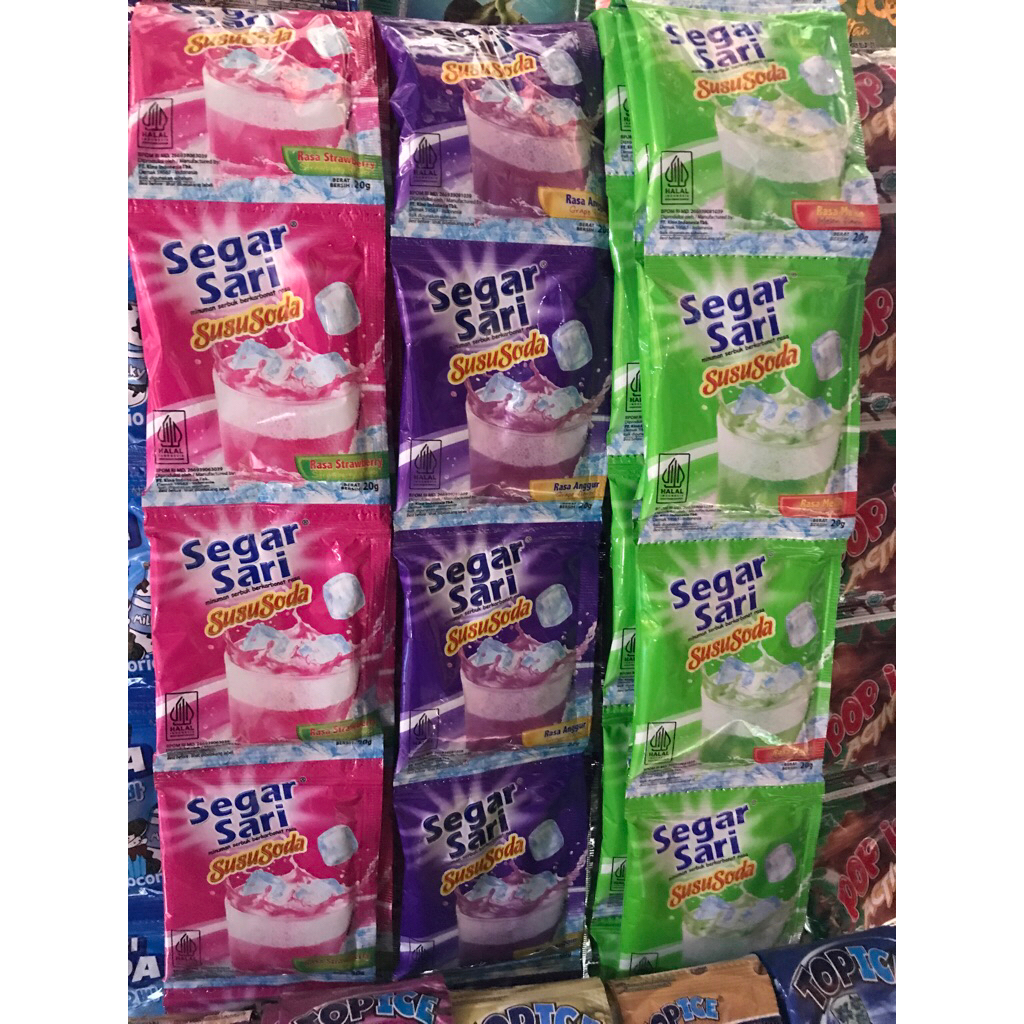Jual segar sari susu soda renceng/segar sari susu soda sachet/minuman ...