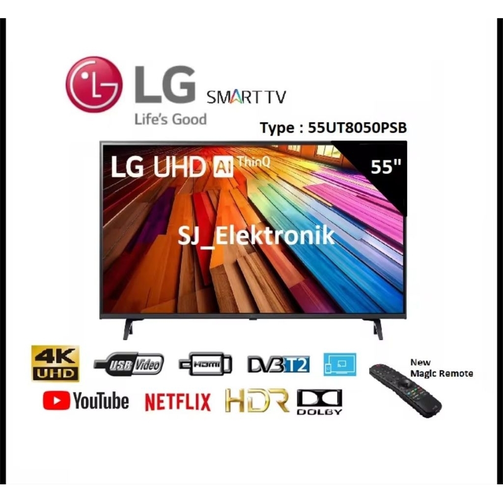 Jual LG 55UT8050PSB Smart TV UHD 4K | LED TV 55 Inch 55UT8050 AI ThinQ ...