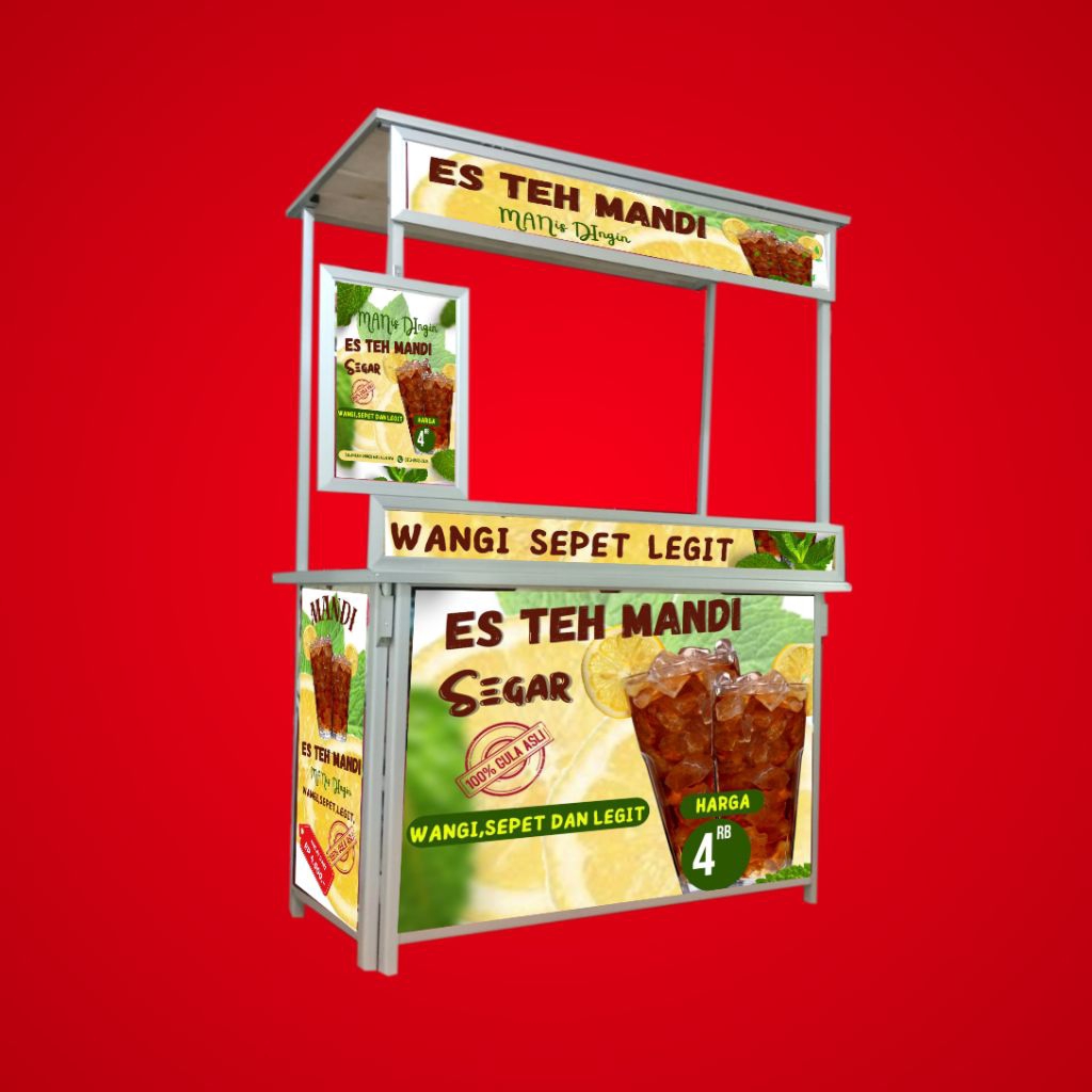 Jual Booth Portable | Gerobak Lipat - Alumunium ( + Gambar ) | Shopee ...
