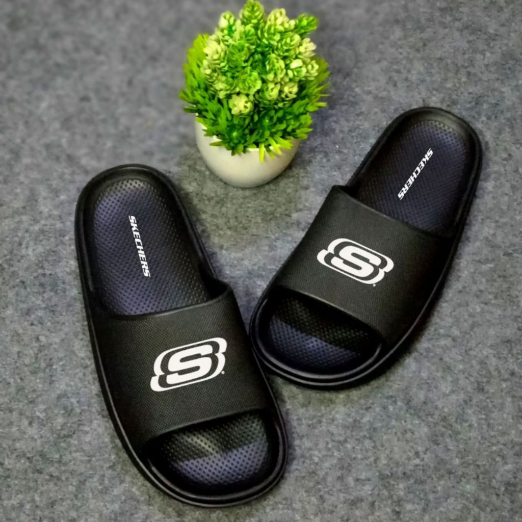 Jual Sandal Slop Pria Full Karet Tanpa Lem empuk tebal tanpa sambungan ...