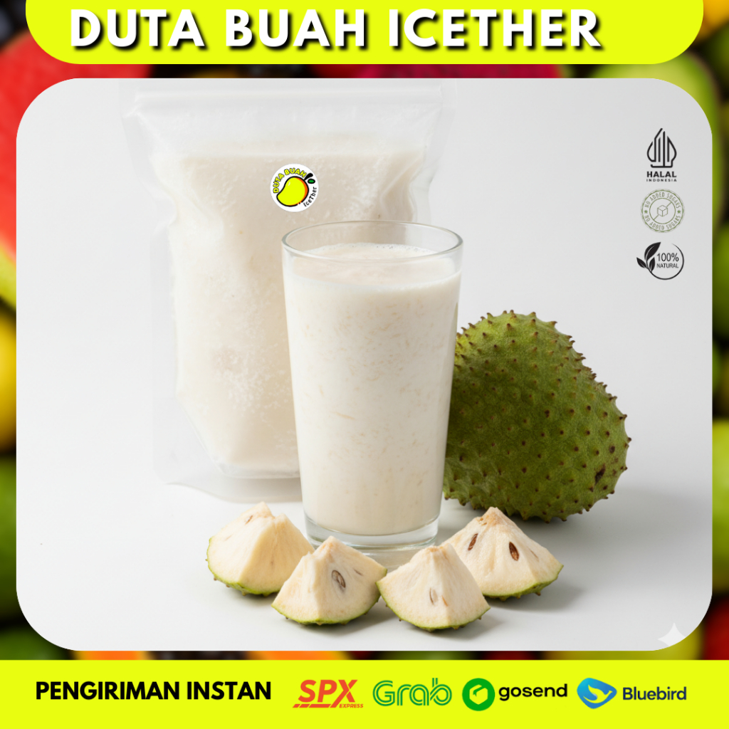 Jual Sirsak Frozen | Daging Sirsak Fruit tanpa biji 1kg – Buah Beku ...