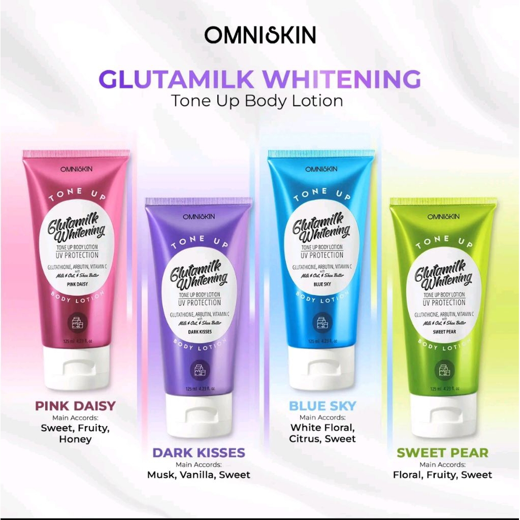 Jual OMNISKIN - Glutamilk Whitening Tone up Body Lotion 125ml pencerah ...