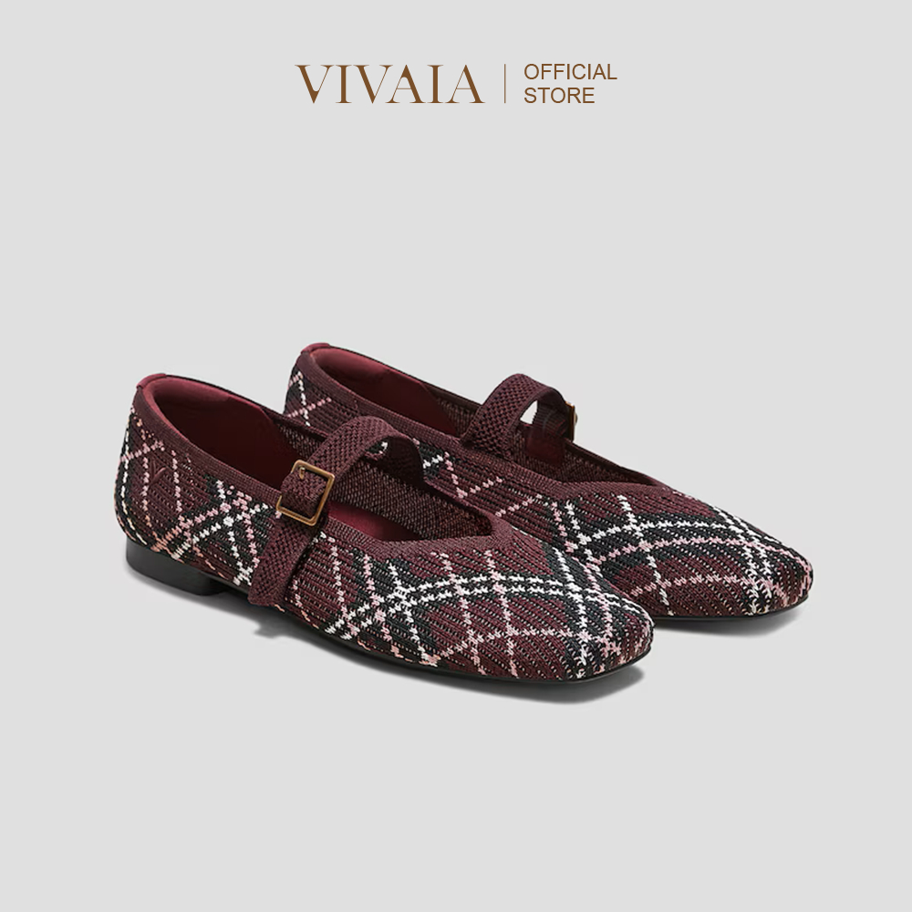 Jual VIVAIA Sepatu Wanita Square-Toe Mary-Jane (Margot Mary-Jane ...