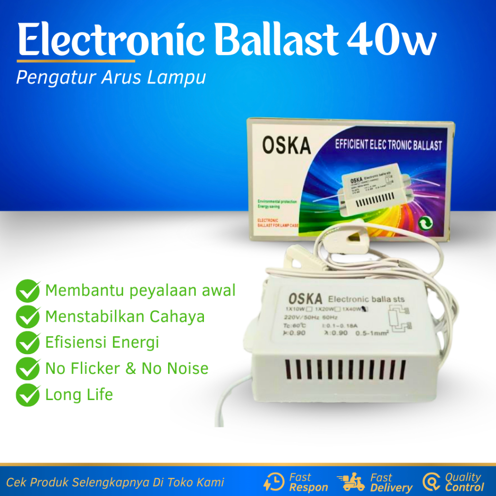 Jual BALLAST ELEKTRONIK 40 WATT TRAFO LAMPU TL NEON HALOGEN 40 WATT ...