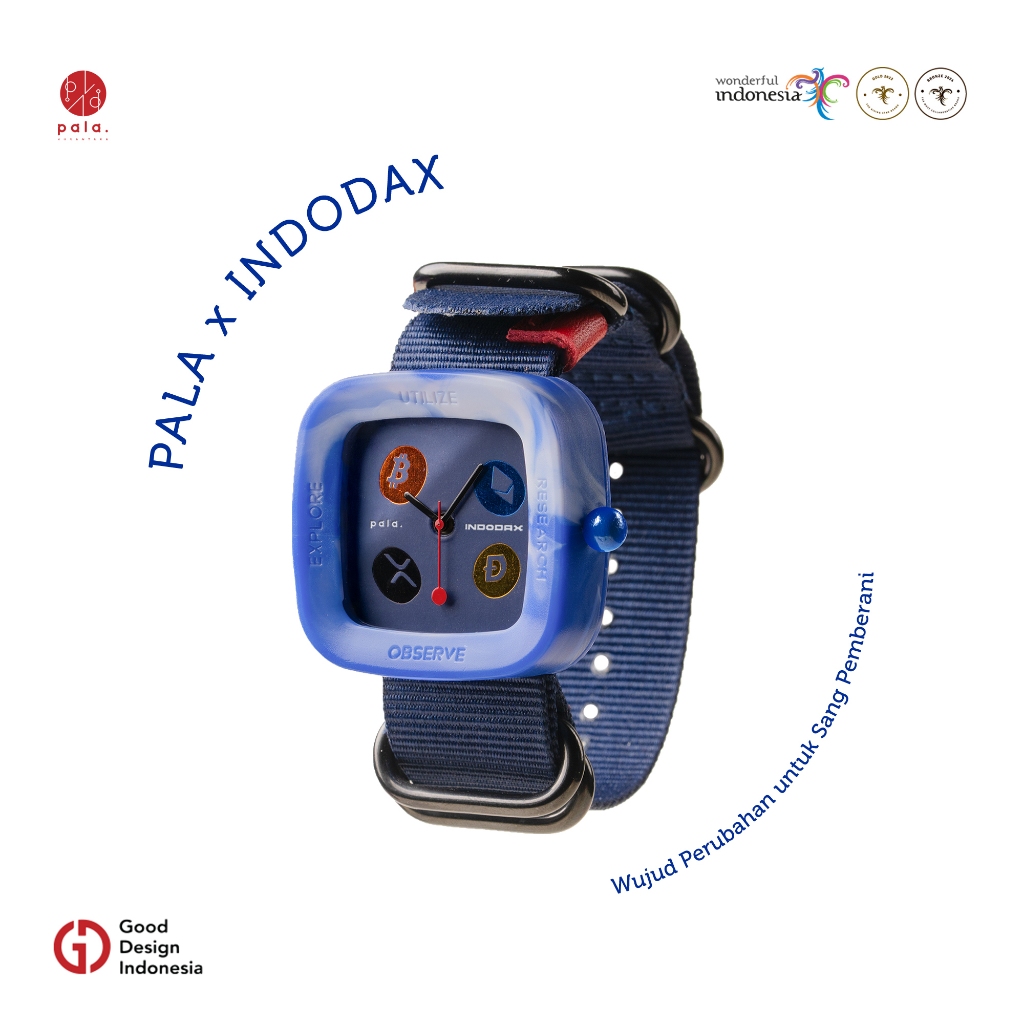 Jual PALA Nusantara x Indodax Uroe Jam Tangan Recycle Plastic Strap ...