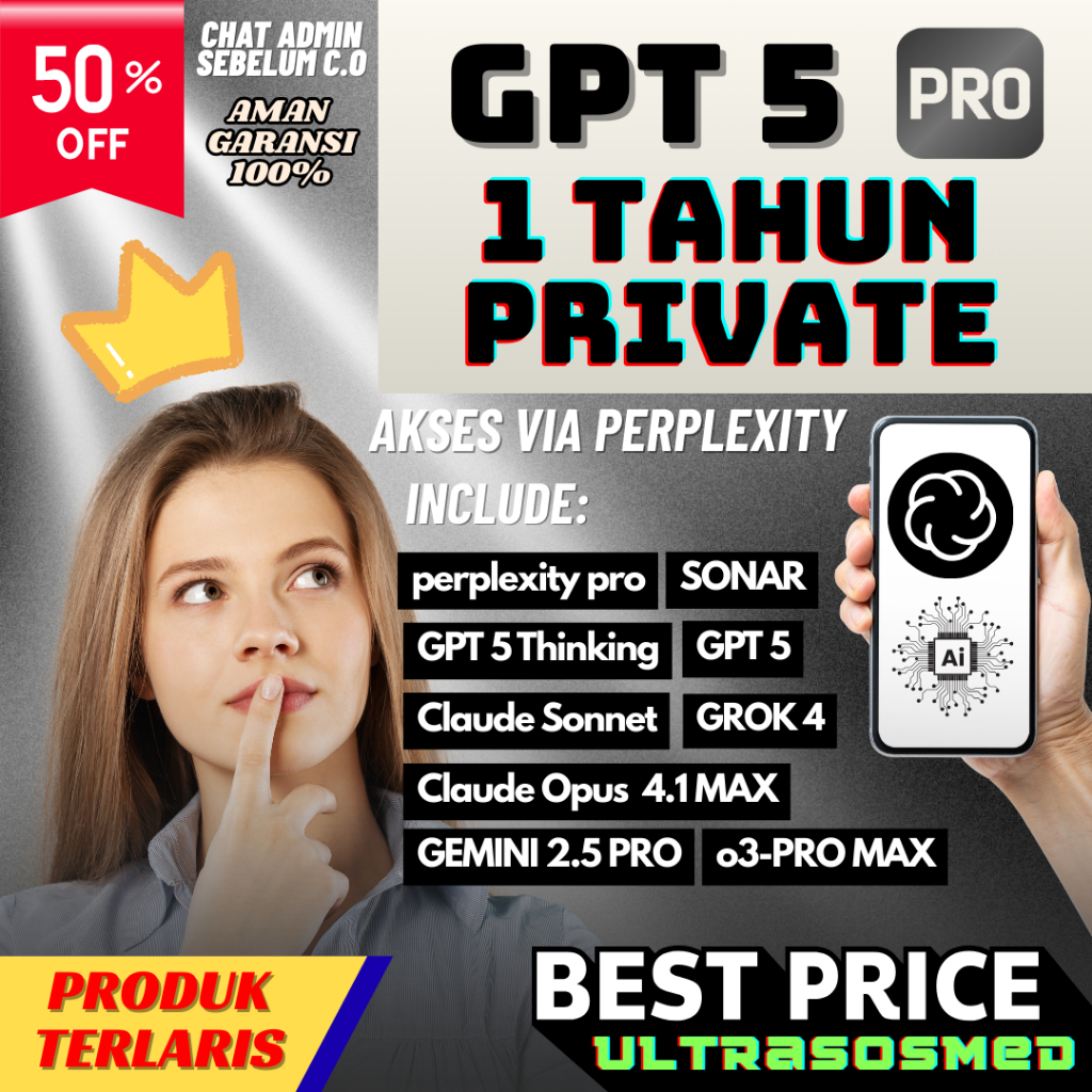 Jual GPT 5 AI PRO AKSES PERPLEXITY PROMO HIGH QUALITY PREMIUM FAST PROCESS | Shopee Indonesia