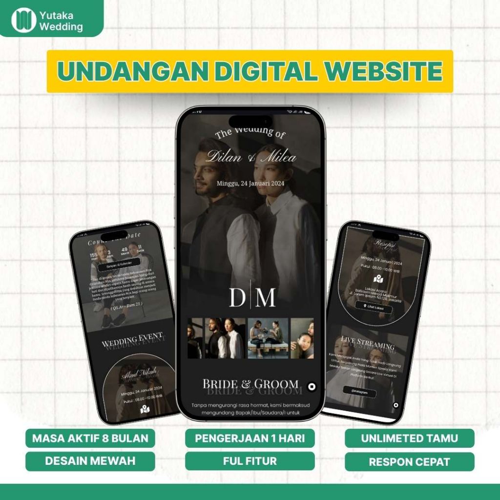 Jual Undangan Online Website Premium – Elegan dengan Animasi Menarik ...