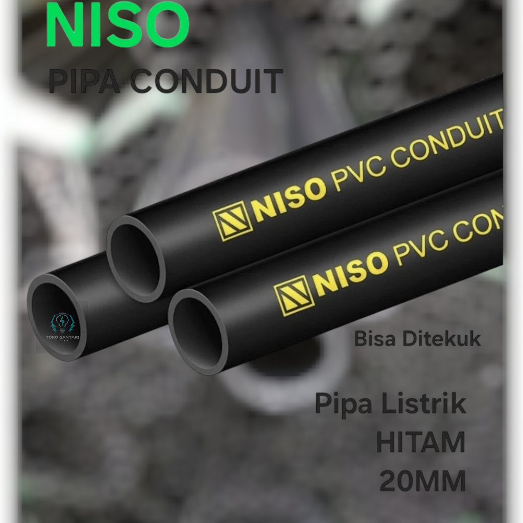 Jual Pipa Conduit BOSS/NISO 20mm Warna Hitam Panjang 2,9 Meter | Shopee ...