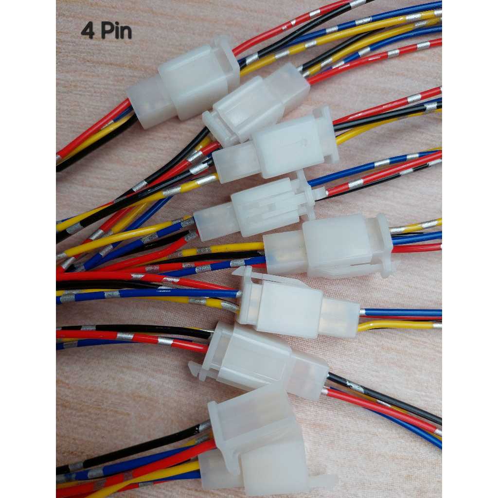 Jual Soket Sambung 4 Pin Kecil / Mini Socket Kabel Konektor Mobil Motor ...