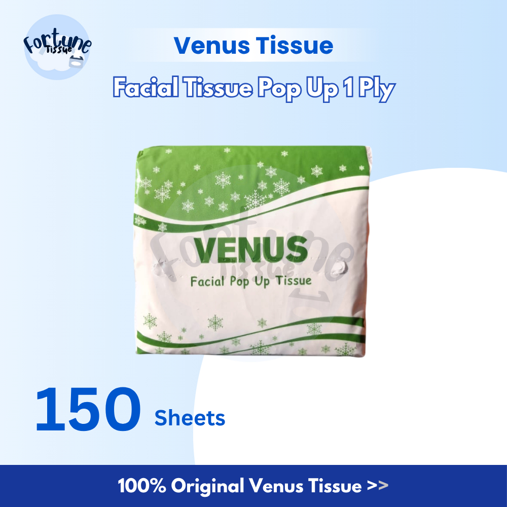 Jual Facial Tissue Pop Up VENUS 150 Sheets 1 Ply | Tisu Makan Meja ...