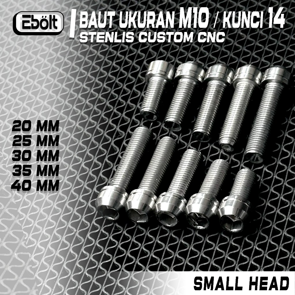 Jual BAUT M10 / BAUT 14 L BAUT DRAT 14 STAINLESS COSTUME CNC MODEL ...