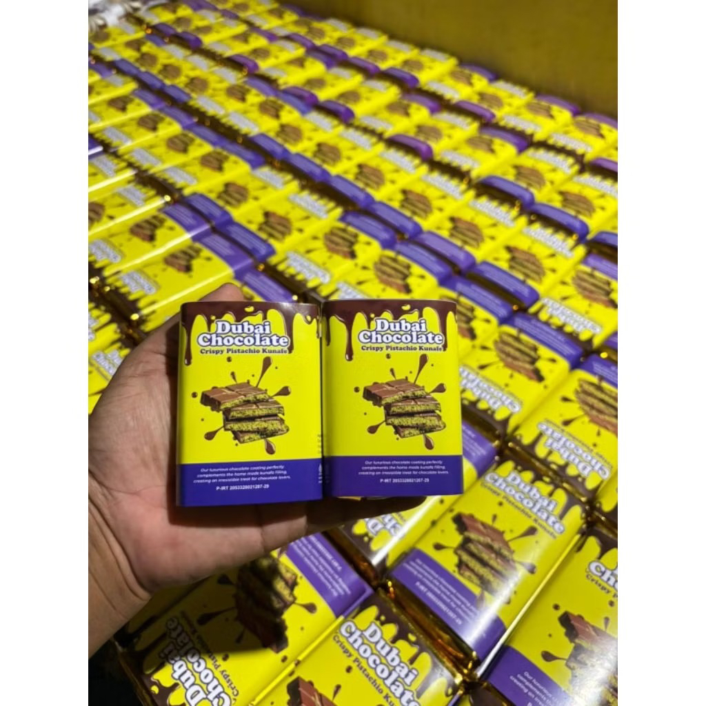 Jual Coklat Dubai Mini 85gram Isi Pistachio Kunafa | Shopee Indonesia