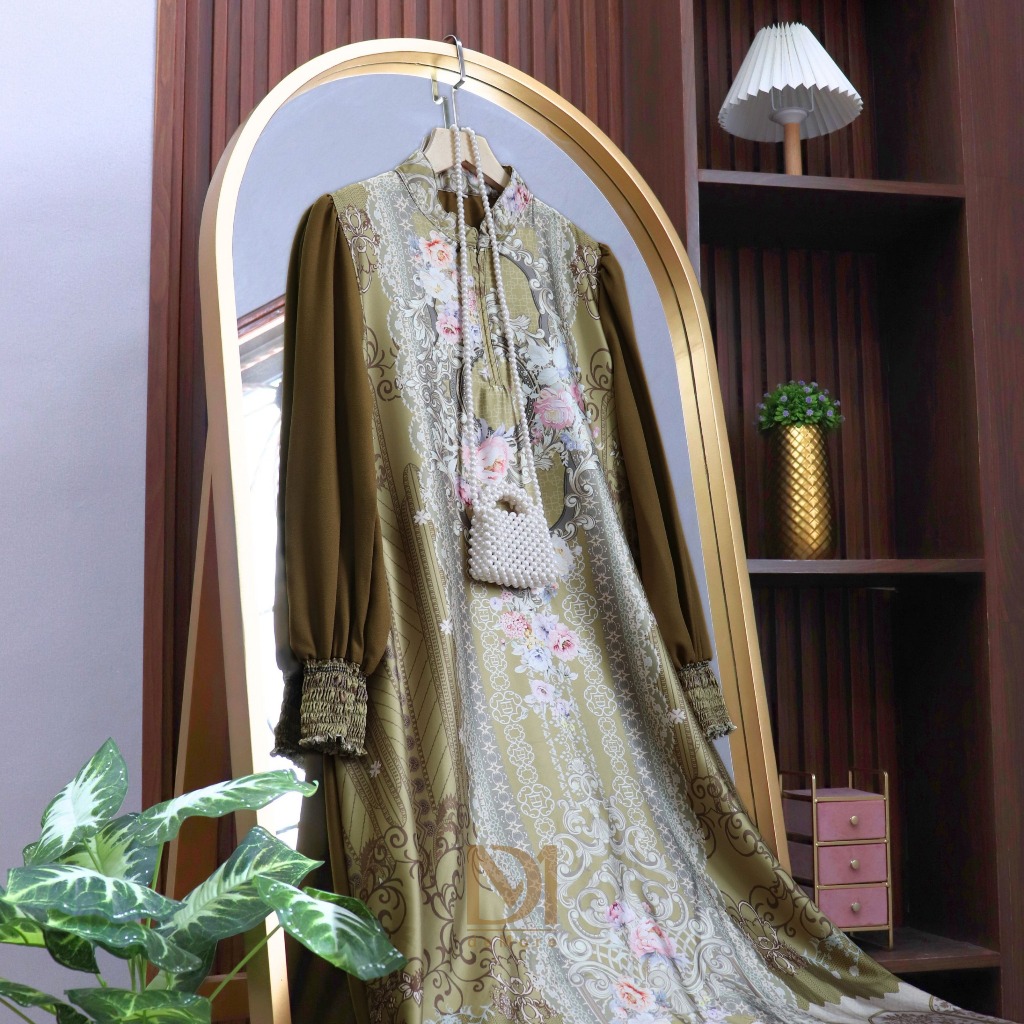 Jual Dress Muslim Terbaru Printing Eksklusif Kondangan Gamis Lebaran ...