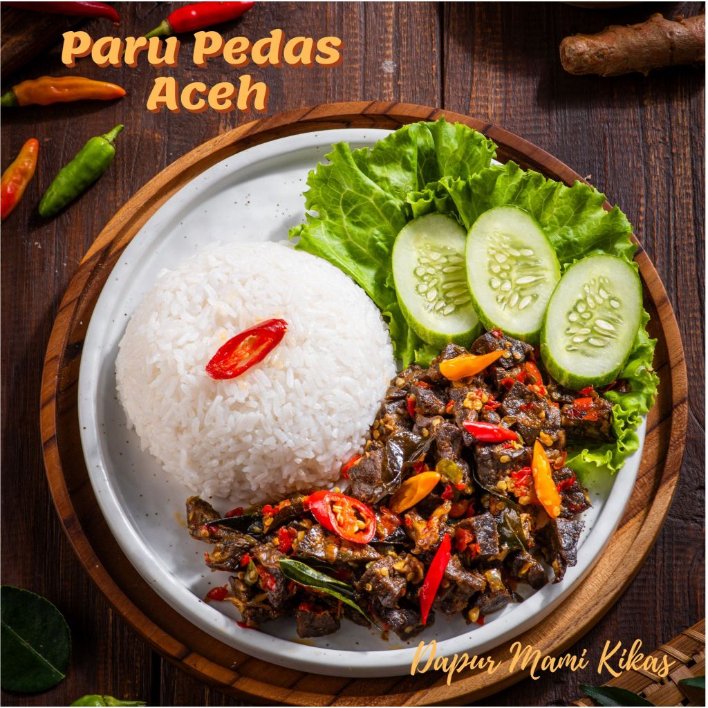 Jual Lauk Siap Santap Paru Pedas Aceh 250gr | Varian Extra Hot! Khusus ...