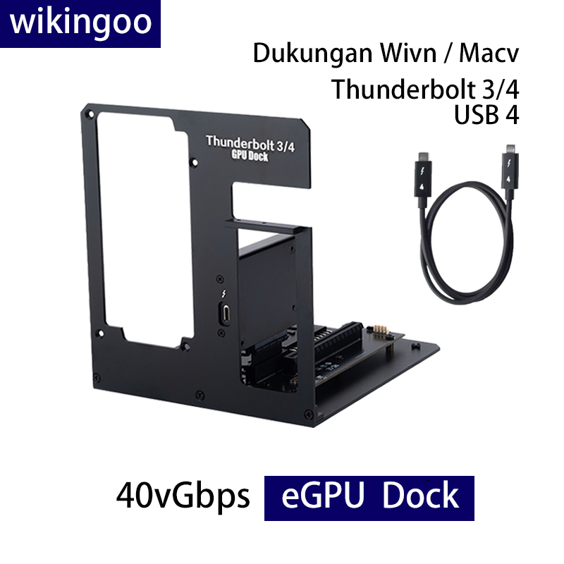 Jual WIKINGOO Thunderbolt 4 eGPU Dock Box 40Gbps Kompatibel NVIDIA AMD ...