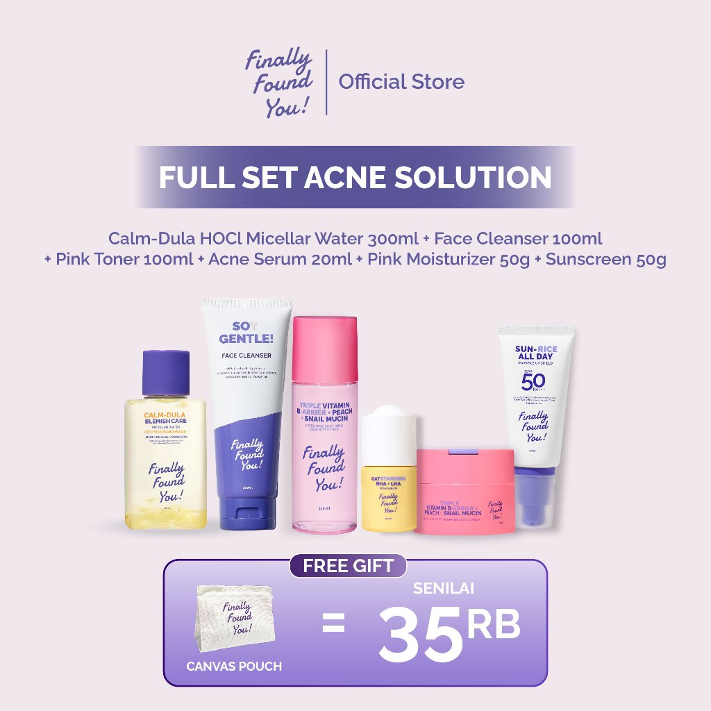 Jual Finally Found You! Full Set Acne Solution Kit 6in1 : (HOCL ...