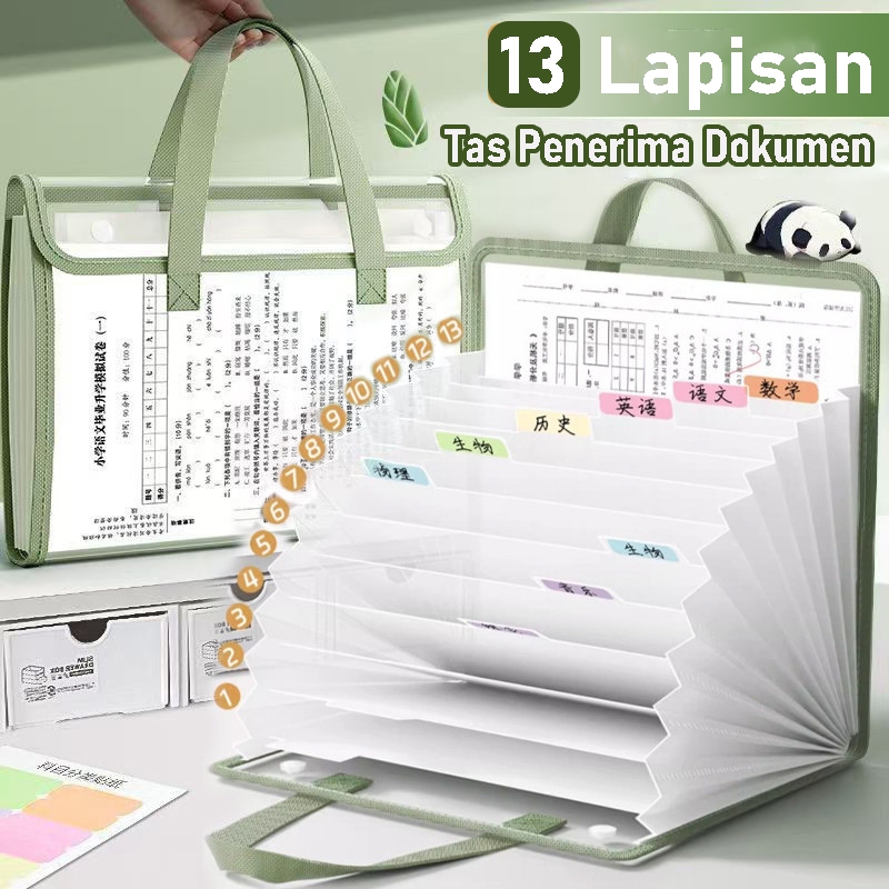 Jual 13 Sekat File Folder A4 Document Bag Ukuran Folio Tas Berkas ...