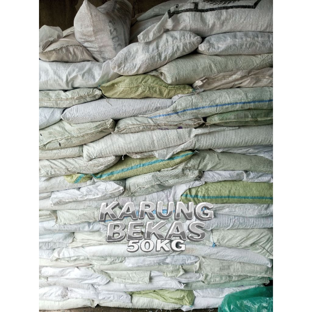 Jual karung bekas 50kg untuk isi puing dan tanah | Shopee Indonesia