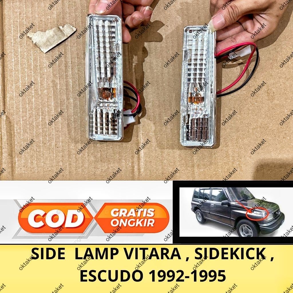 Jual Side Lamp Lampu Samping Vitara lama Escudo Sidekick Lama 1992 1993 ...