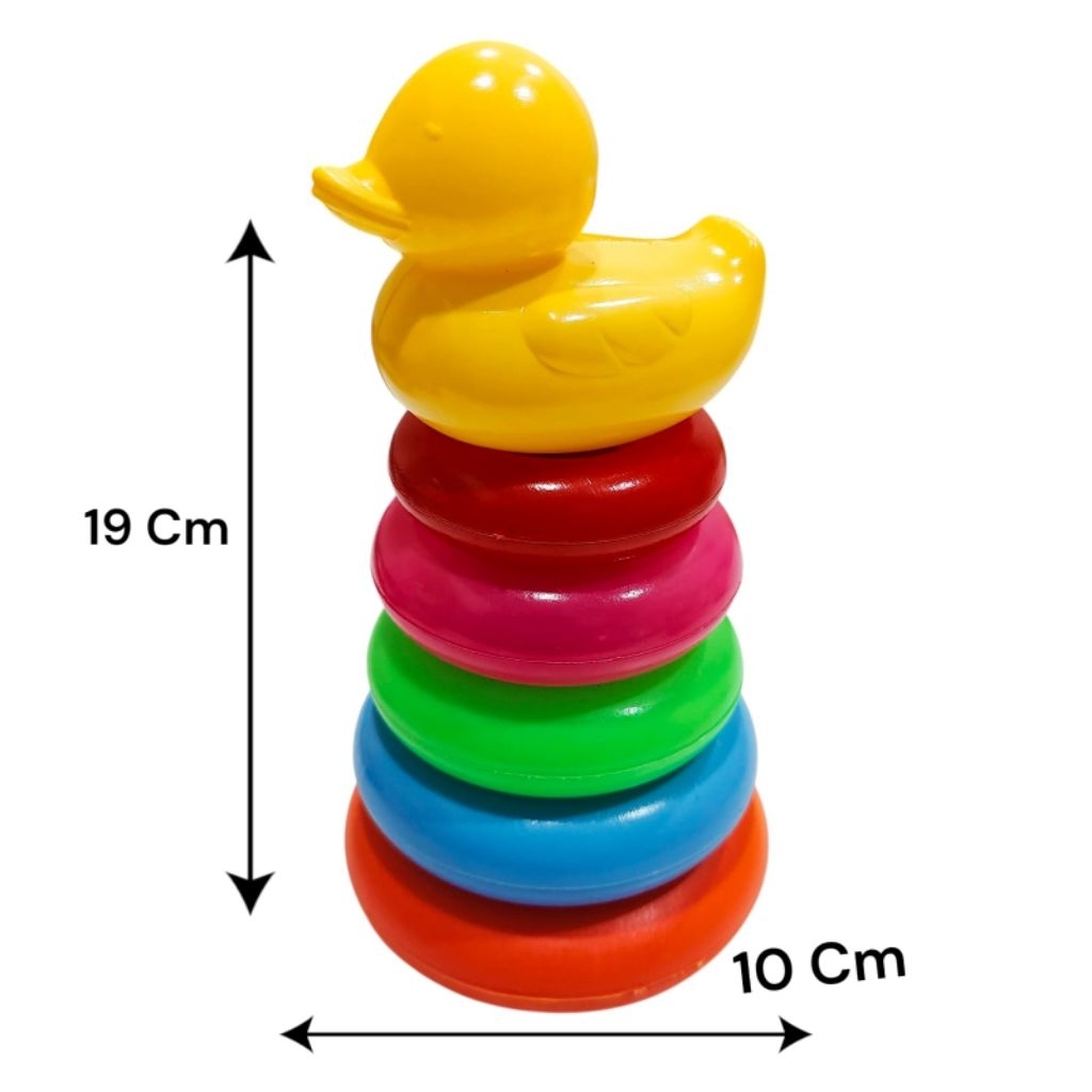 Jual 1091 Mainan Bebek 5 tingkat / Mainan Bebek Susun 5 Tingkat Donat ...