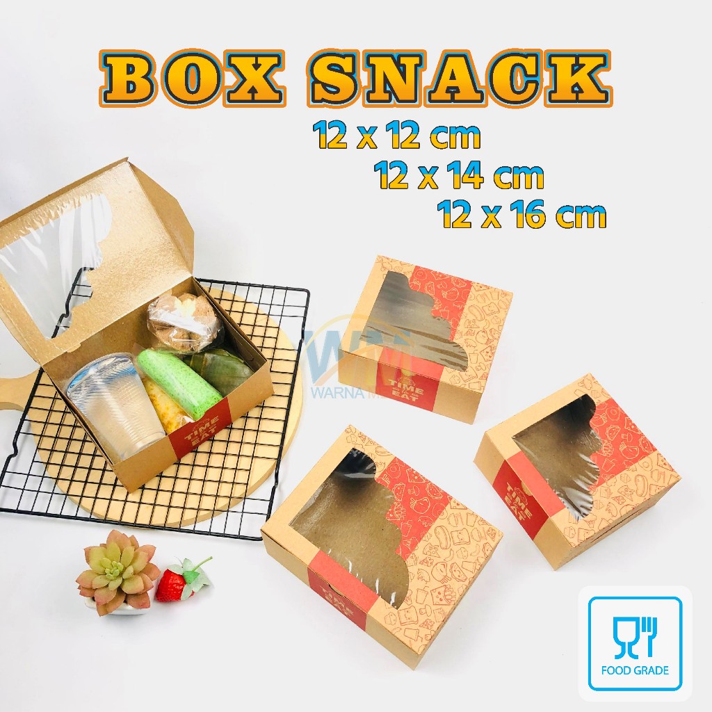 Jual Snack Box Isi 3 Kue / Dus Snack / Dus Kue Tebal / Dus Kue Snack ...