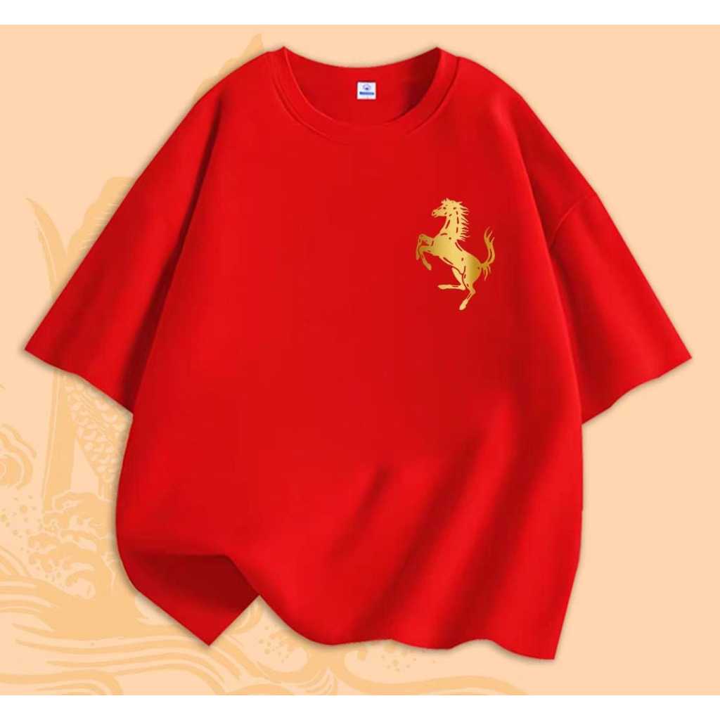 Jual IMLEK 2026 TAHUN KUDA ATAU HORSE ATAU MA-BAJU KAOS COTTON COMBED ...
