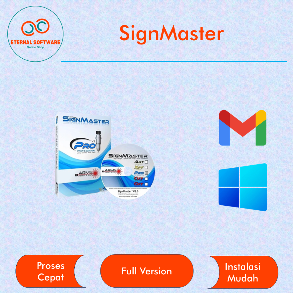 Jual SignMaster Pro Cut & Arms Full Version Software Cutting Stiker dan ...