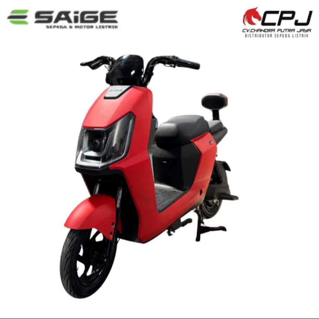 Jual SAIGE LATTE MERAH Sepeda Listrik garansi resmi original | Shopee ...