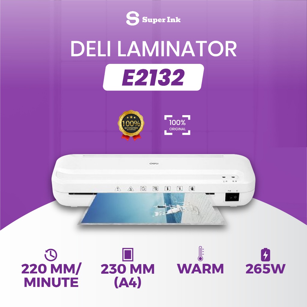 Jual Deli Laminator Mesin Laminating Dokumen Foto Kertas A4 Portable ...