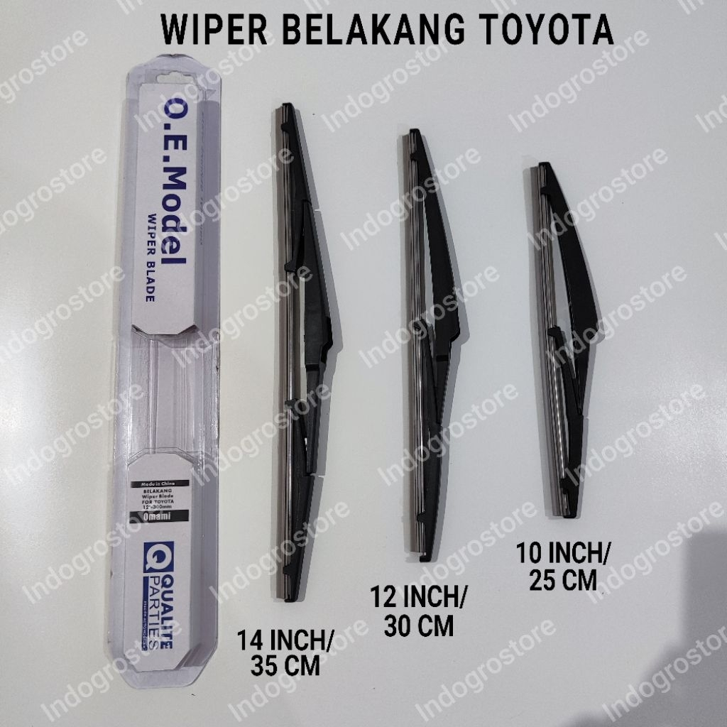 Jual Wiper Belakang OEM Ukuran 10, 12, 14 Inch Mobil Toyota Innova ...